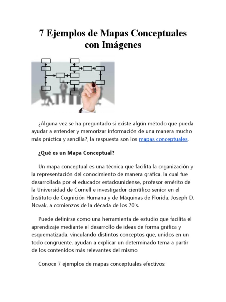 Mapas Conceptuales Con Imágenes 7 Ejemplos de | PDF | Mapa | Información