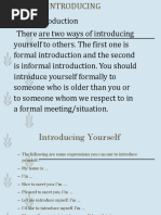 Self and Family Introduction Guide | PDF | Lifestyle