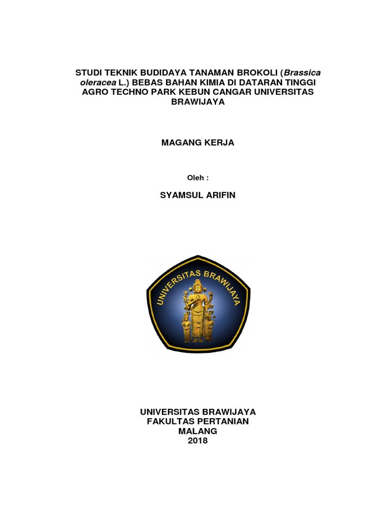 Contoh Proposal Magang | PDF