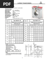 SES Current Transformer | PDF | Manufactured Goods | Electrical Engineering