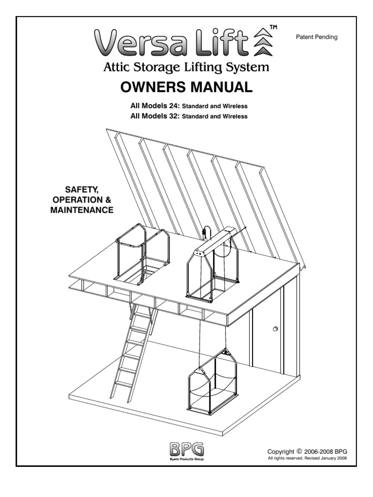 VersaLift 24 32 Manual | PDF | Elevator | Switch