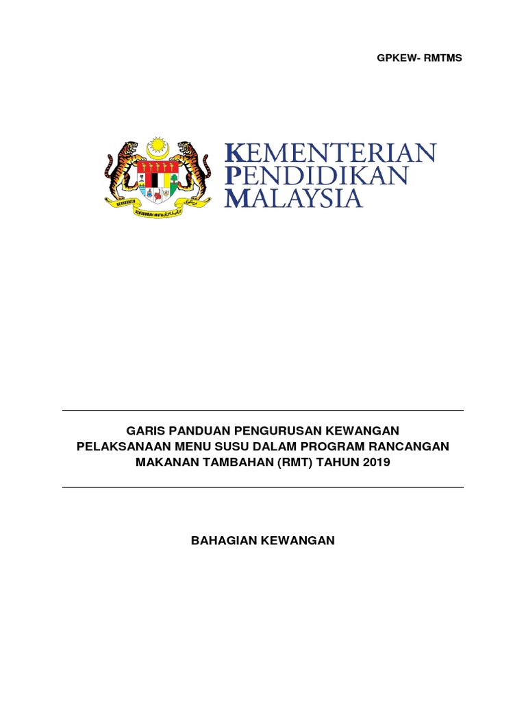 Garis Panduan Program Susu Sekolah | PDF