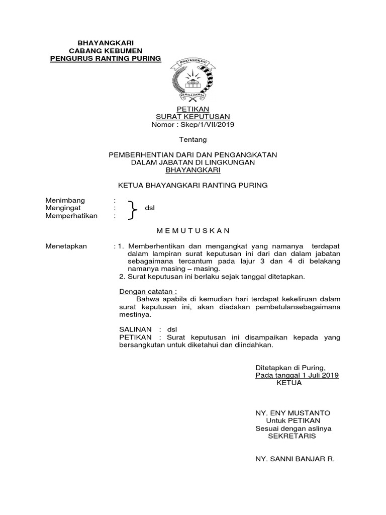 Skep Bhayangkari | PDF