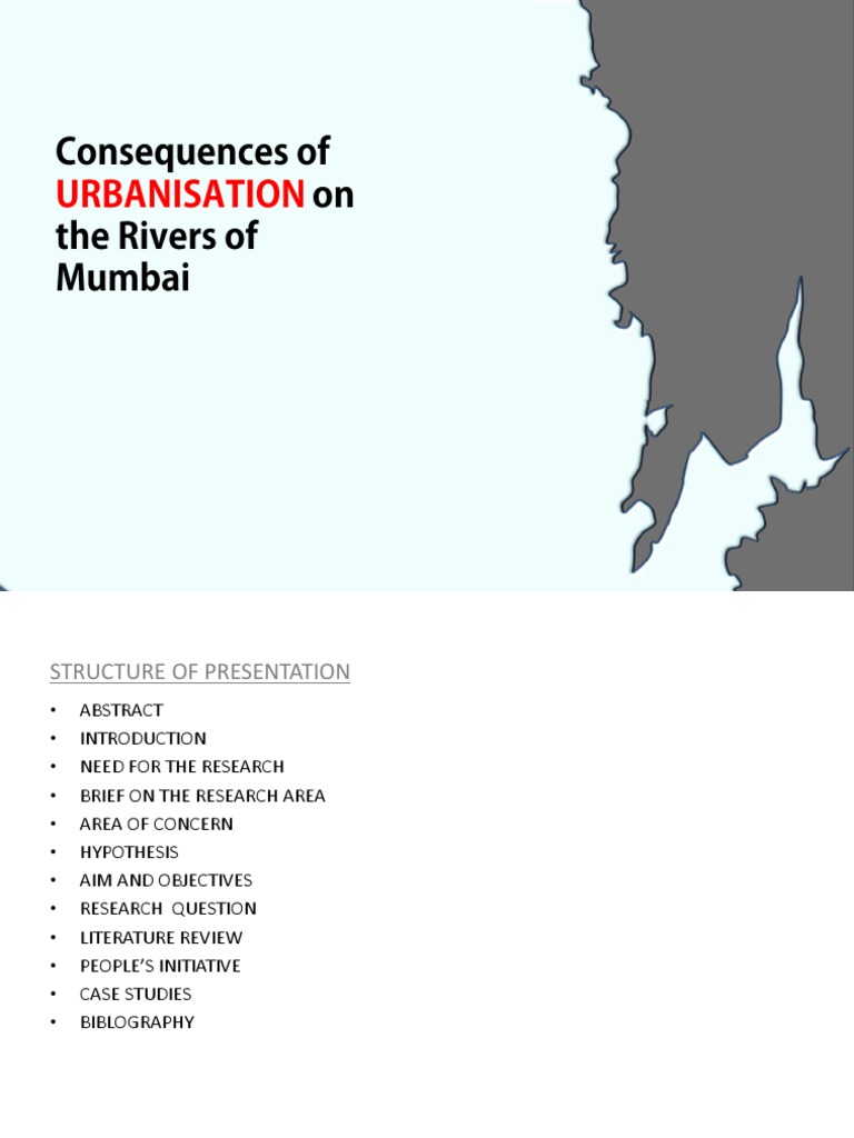 Consequences of Urbanisation On The Rivers of Mumbai | PDF | Stormwater ...
