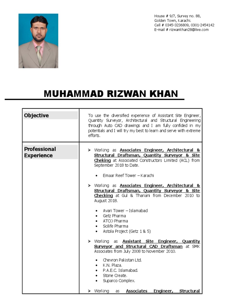 Muhammad Rizwan Khan: Objective | Download Free PDF | Economic Sectors | Science And Technology