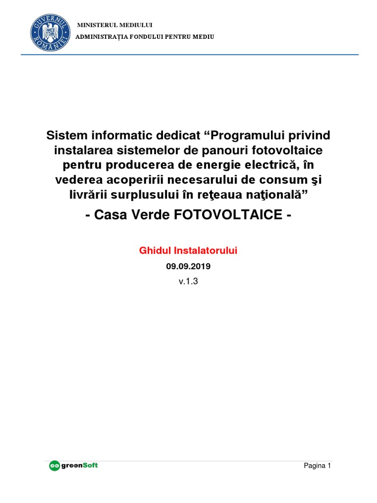 Manual Utilizare-Fotovoltaice PDF | PDF