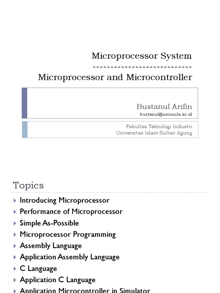 Microprocessor System - Microprocessor and Microcontroller | PDF | Central Processing Unit ...