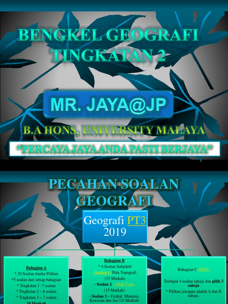 Teknik Menjawab Geografi T2 | PDF