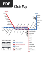 Calgary C-Train Route Map 2023 | PDF | Passenger Rail Transport | Rapid ...