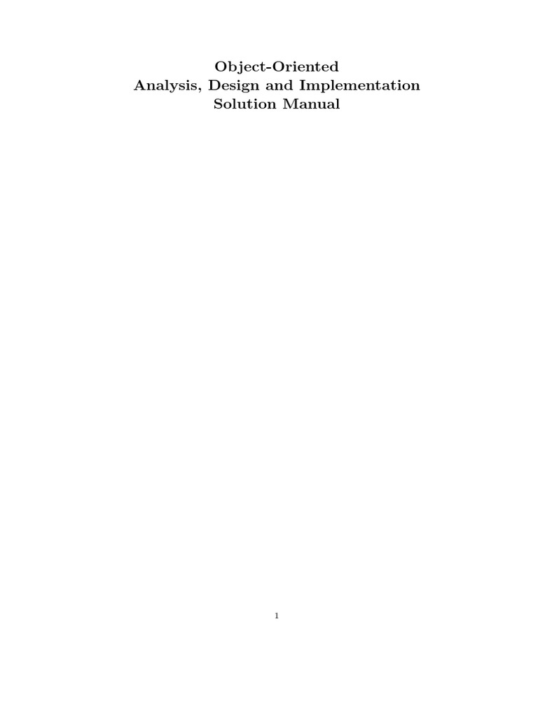Solution Manual | PDF | Method (Computer Programming) | Inheritance ...