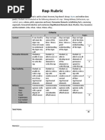 Vocal PERFORMANCE RUBRIC | PDF | Singing | Pitch (Music)