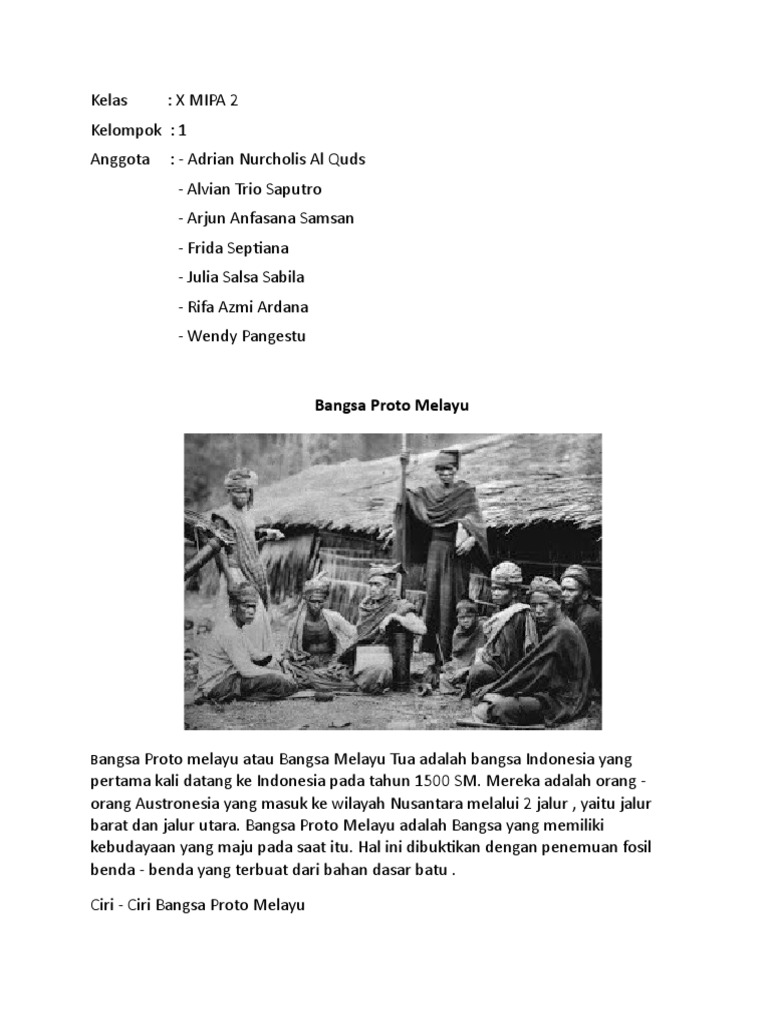 The Origins and Culture of the Proto Malays | PDF