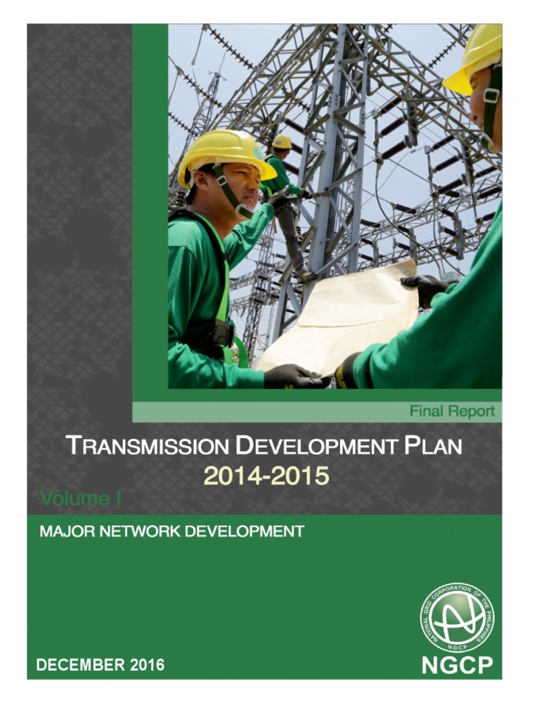 NGCP Transmission Development Plan 2014-2015 | PDF | Electric Power ...