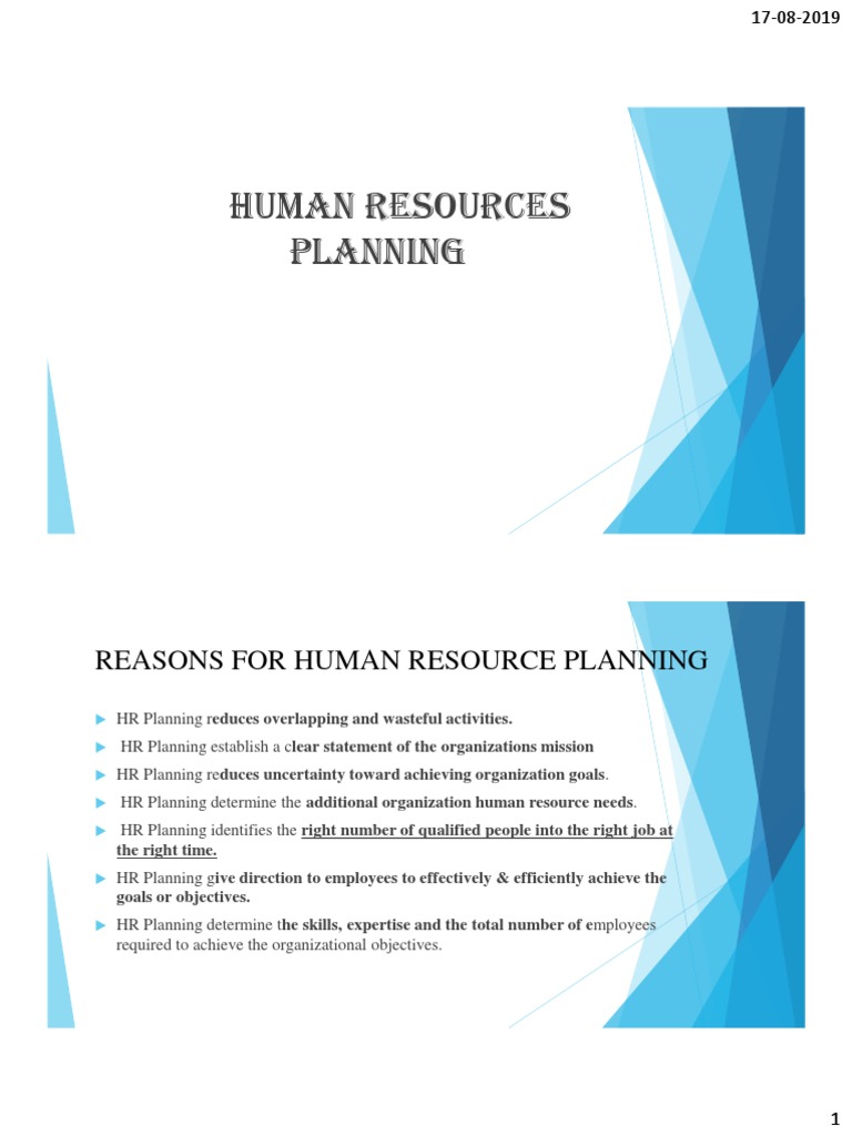 Human Resources Planning | PDF | Human Resources | Forecasting
