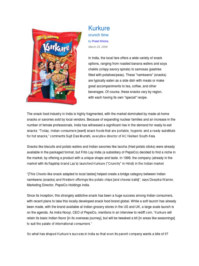 Kurkure | PDF | Packaging And Labeling | Brand