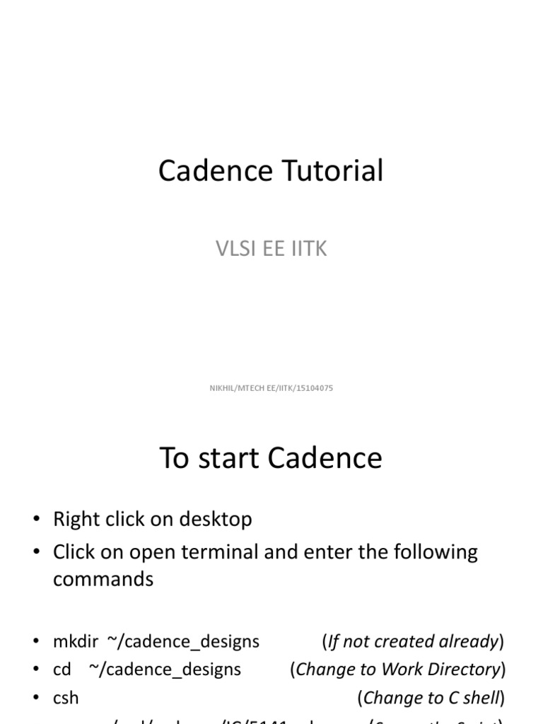 Cadence Tutorial | PDF | Mosfet | Amplifier