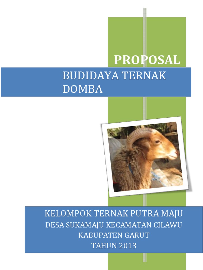 Contoh Proposal Domba Ternak | PDF