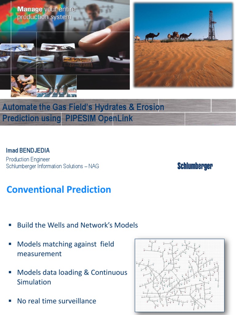 Automate Gas Field Hydrates and Erosion Prediction Using PIPESIM ...