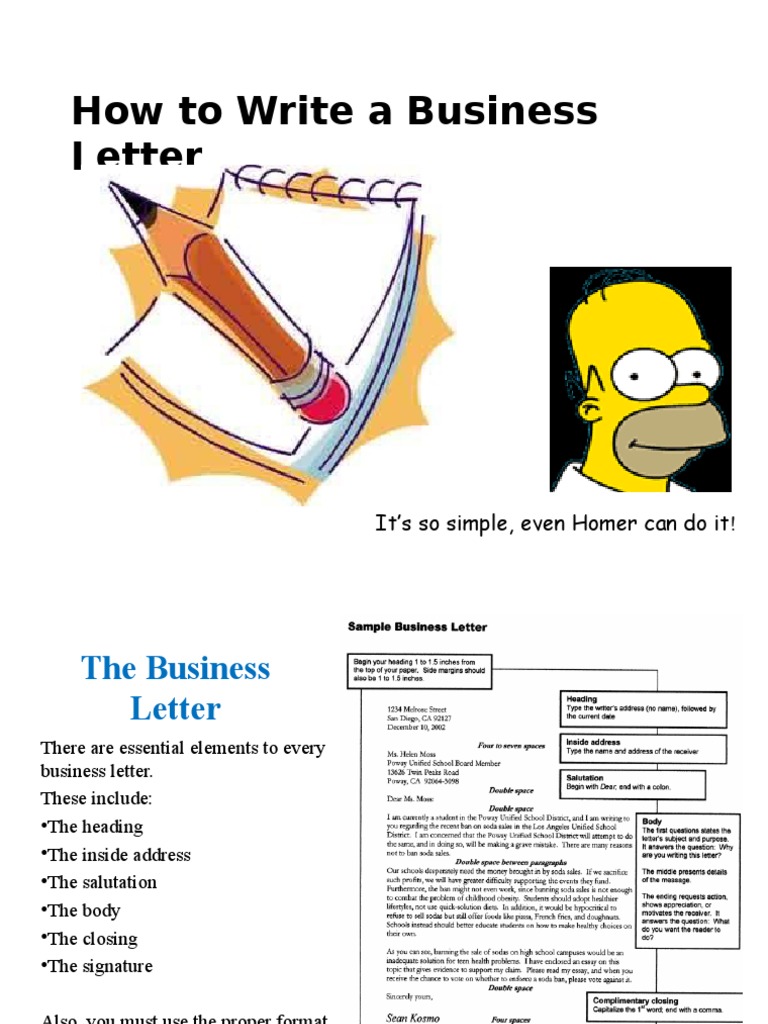How To Write Bussiness Letter | PDF | Paragraph