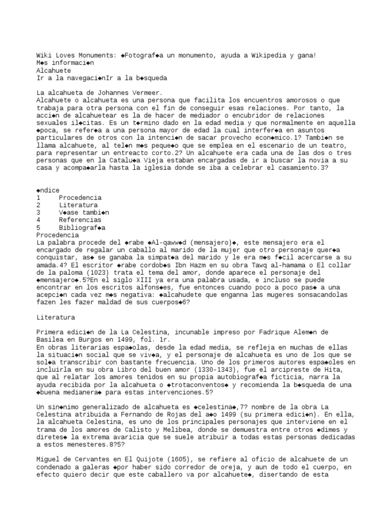 Alcahuete | PDF | Literatura española | Literatura en español