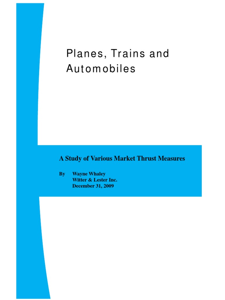 Wayne Whaley - Planes, Trains and Automobiles | PDF | Market Trend ...