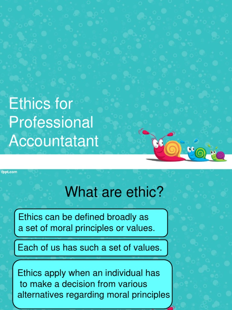 Ethics For Professional Accountatant | PDF | Audit Committee ...