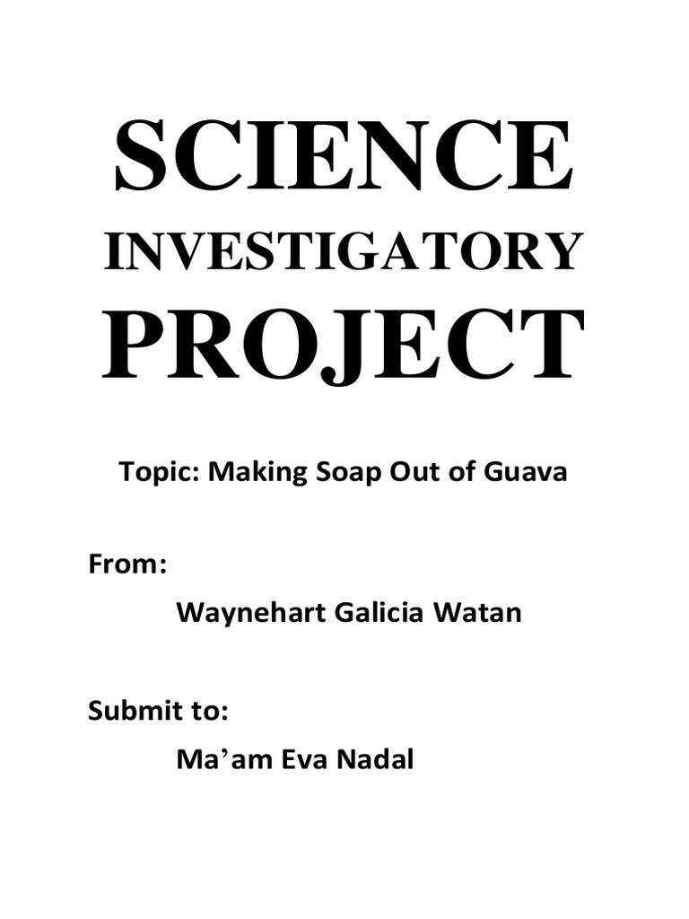 Science Investigatory Project | PDF | Wellness | Medical