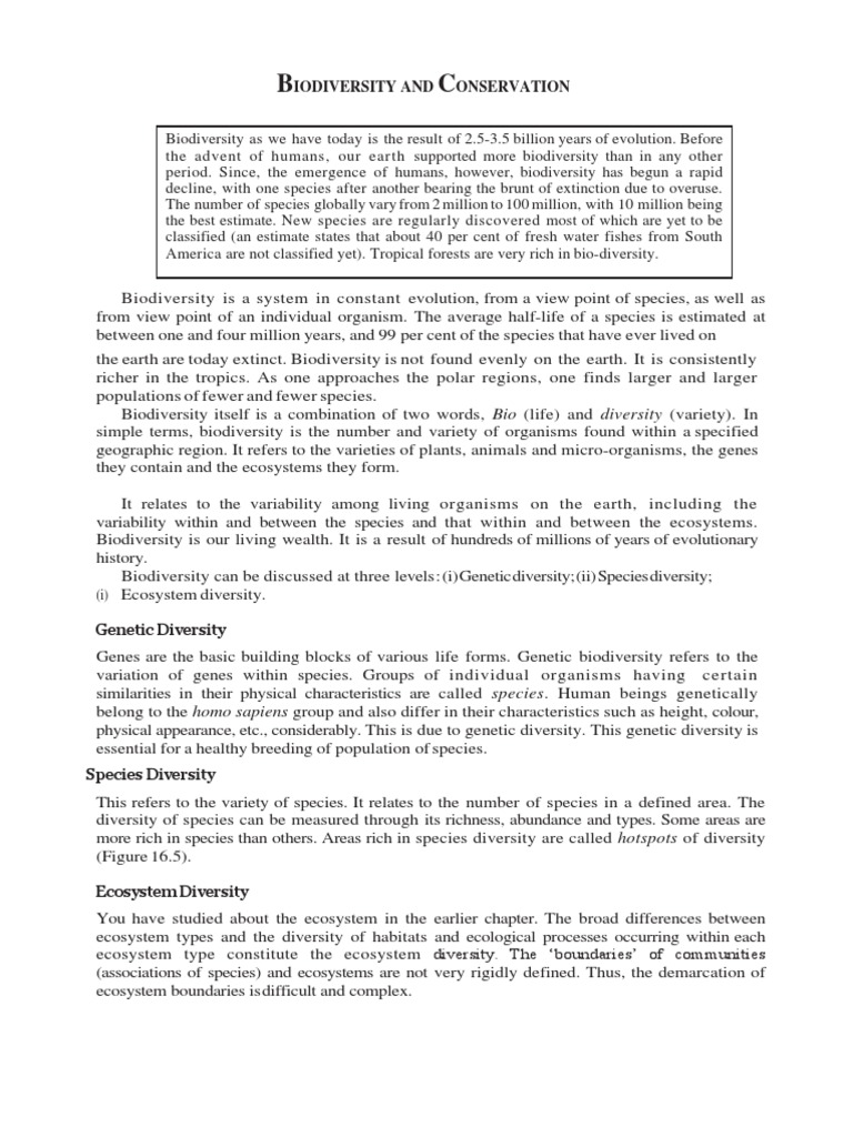 Geo Landscape | PDF | Biodiversity | Conservation Biology