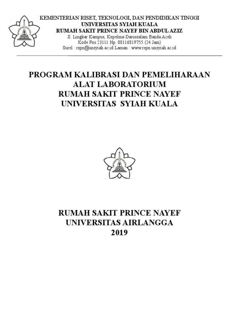 Program Kalibrasi Dan Pemeliharaan Alat Laboratorium | PDF