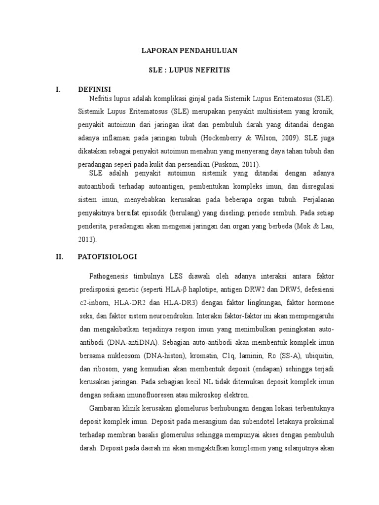 Nefritis Lupus: Definisi dan Gejala | PDF | Sains & Matematika