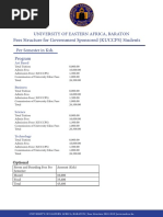 Uon Fee Structure | PDF | Banks | Fee