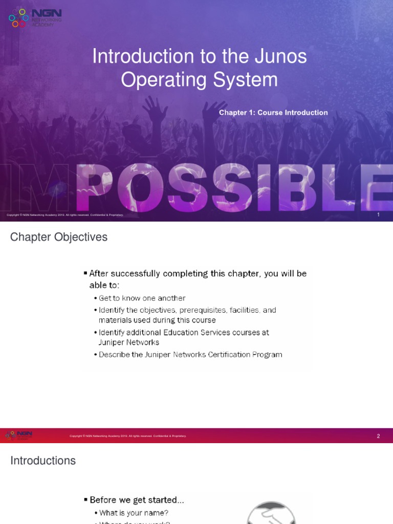 Introduction To The Junos Operating System | PDF | All Rights Reserved ...