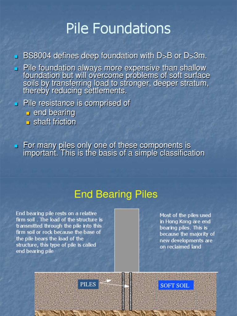 Piles 2 | PDF | Deep Foundation | Friction