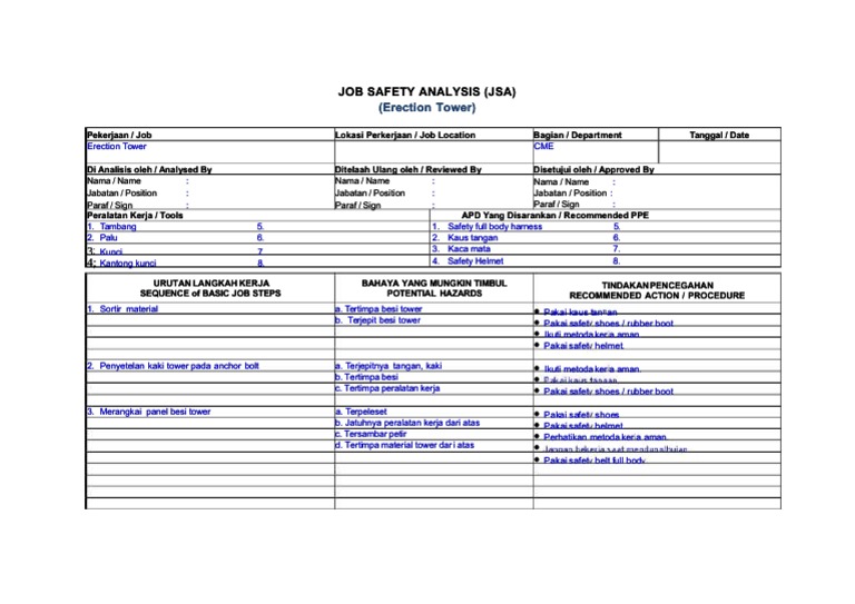 Jsa Erection Tower PDF | PDF