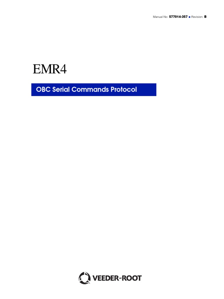 OBC Serial Commands Protocol Manual No Revision PDF Byte