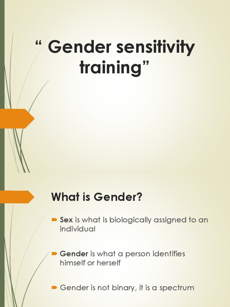 Gender Sensitivity Training | PDF | Gender Role | Femininity