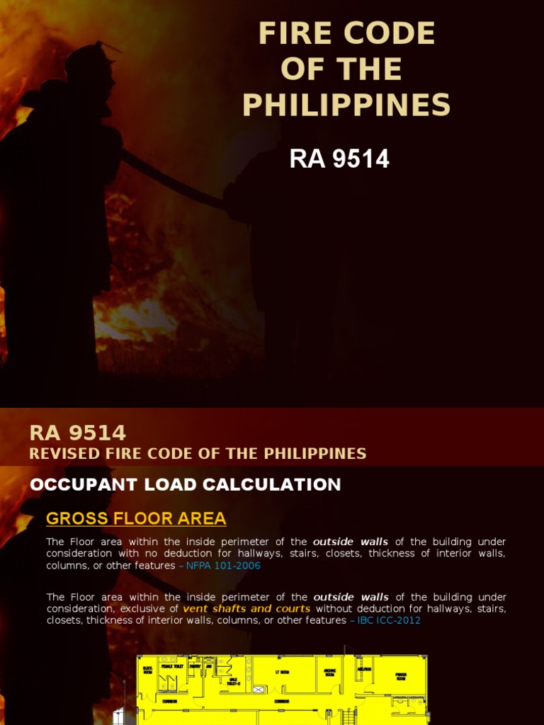 Occupant Load Calculation in RA 9514 | PDF | Fire Safety | Building ...