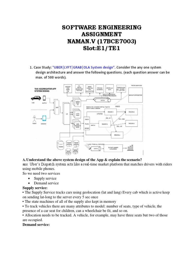 Uber System Design & Challenges | PDF | Web Application | Databases