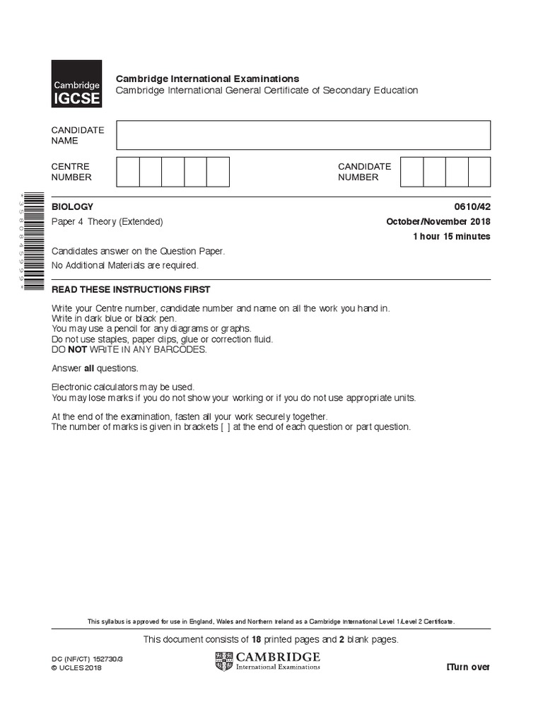 CIE IGCSE Biology Key Notes | PDF | Biology | Nature