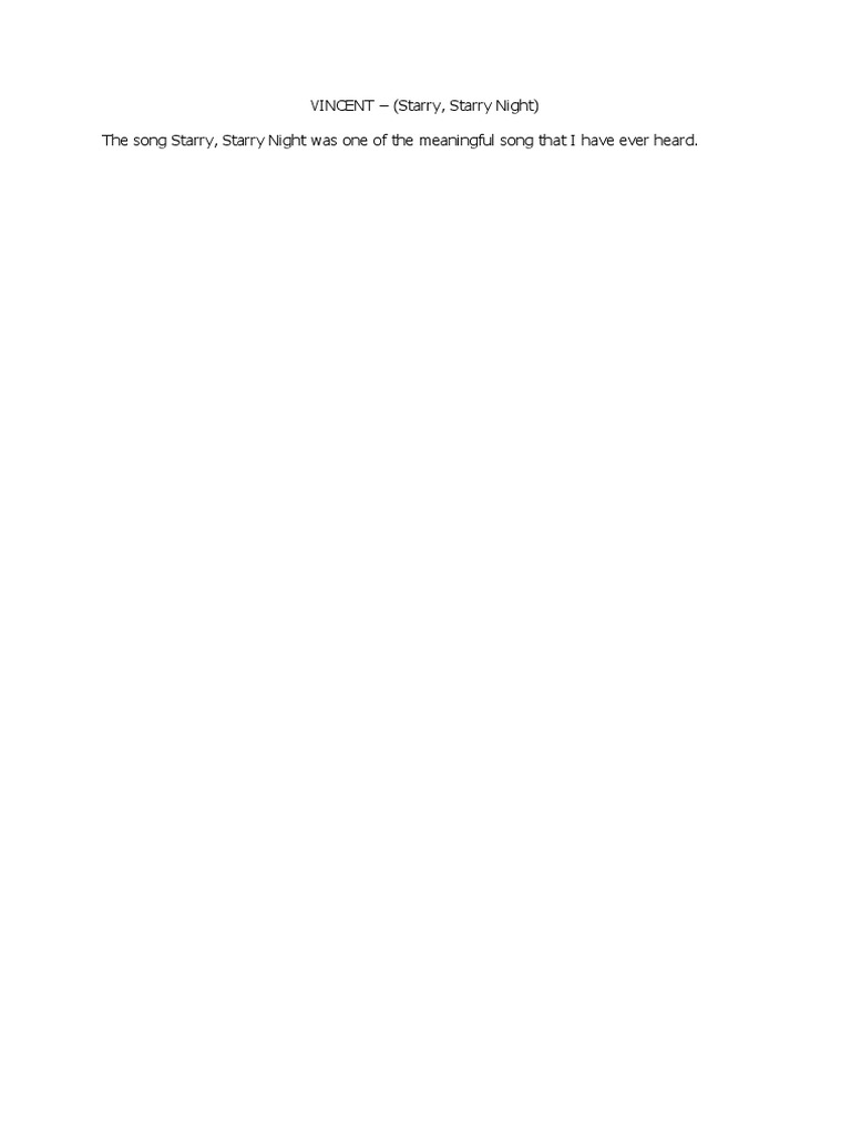 Reflection - Song | PDF