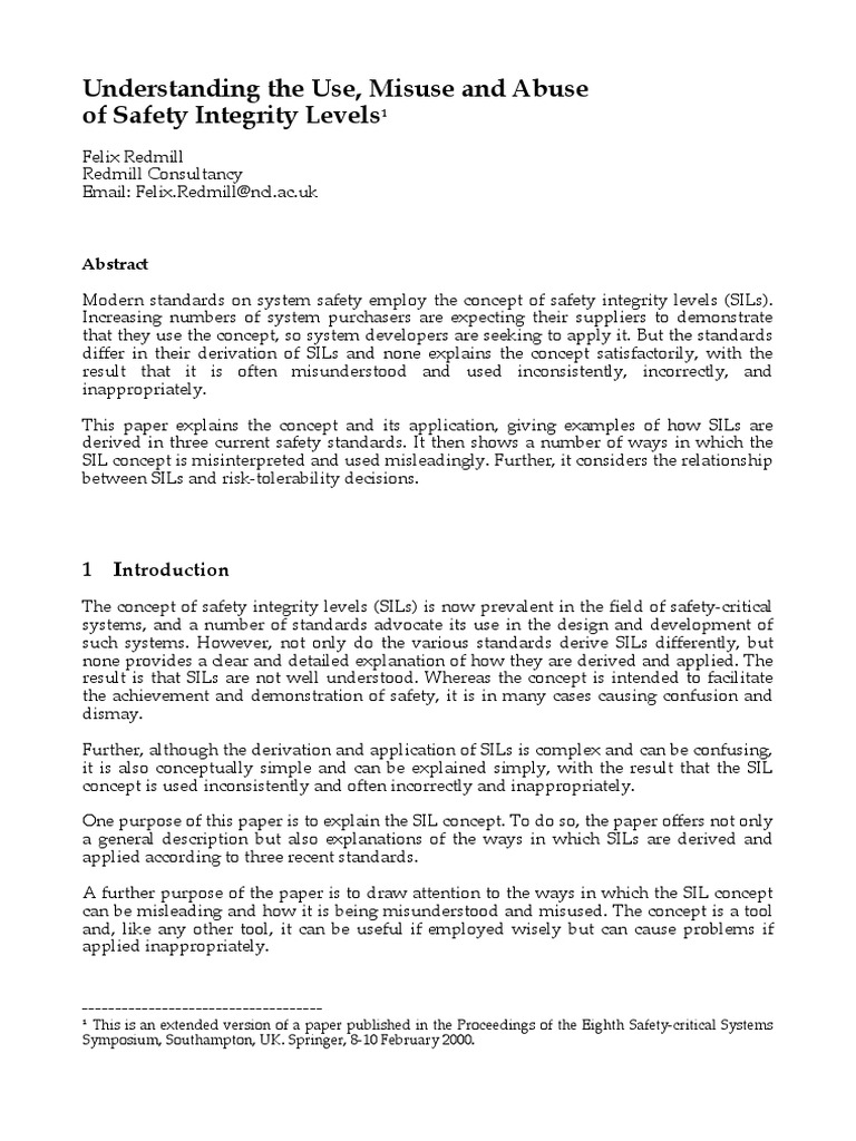 3A SILs | PDF | Reliability Engineering | Safety