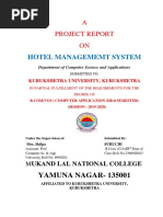 Class 12 Project-Hotel Management System | PDF | Databases | My Sql