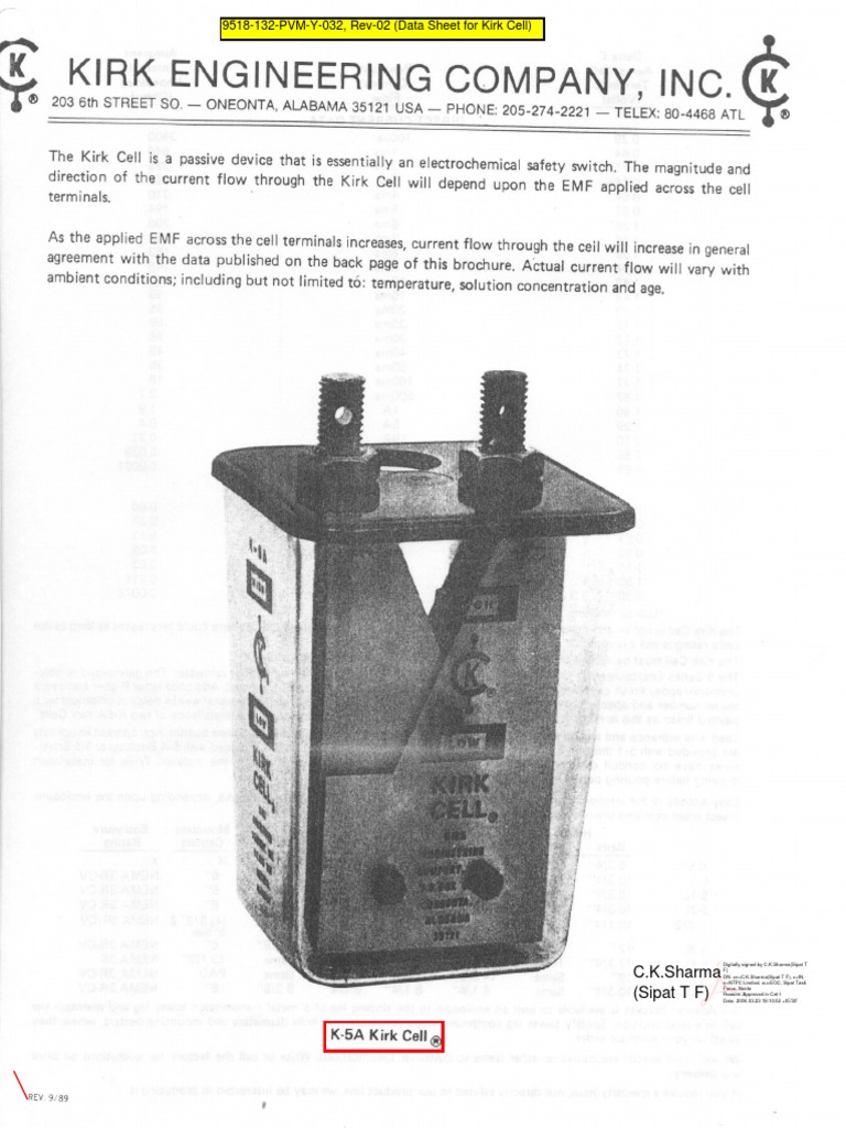 Cathodic Protection Day3 Module 4 Kirk Cell-K-5a | PDF