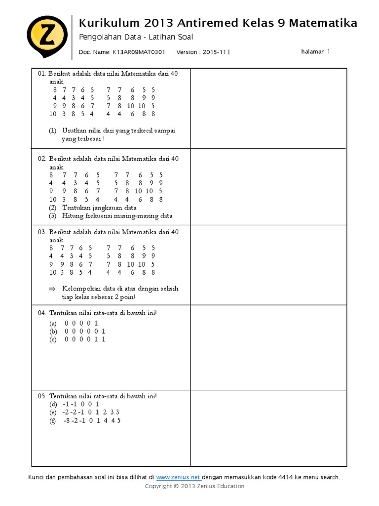 Latihan Pengolahan Data PDF | PDF