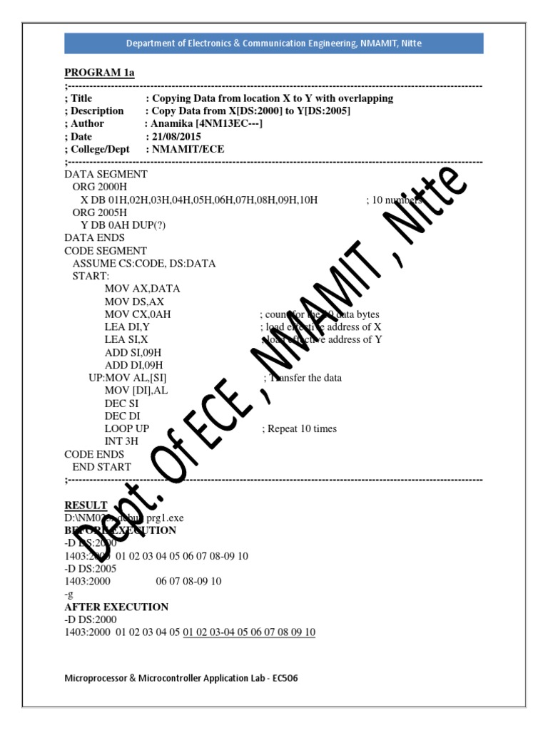 Microprocessor Data Transfer Programs | PDF | Binary Coded Decimal ...