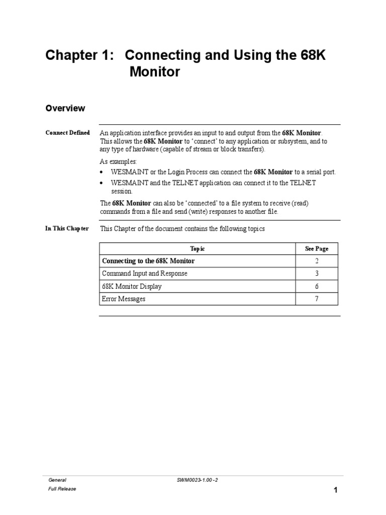 68K Monitor Commands | PDF | Parameter (Computer Programming) | Command Line Interface