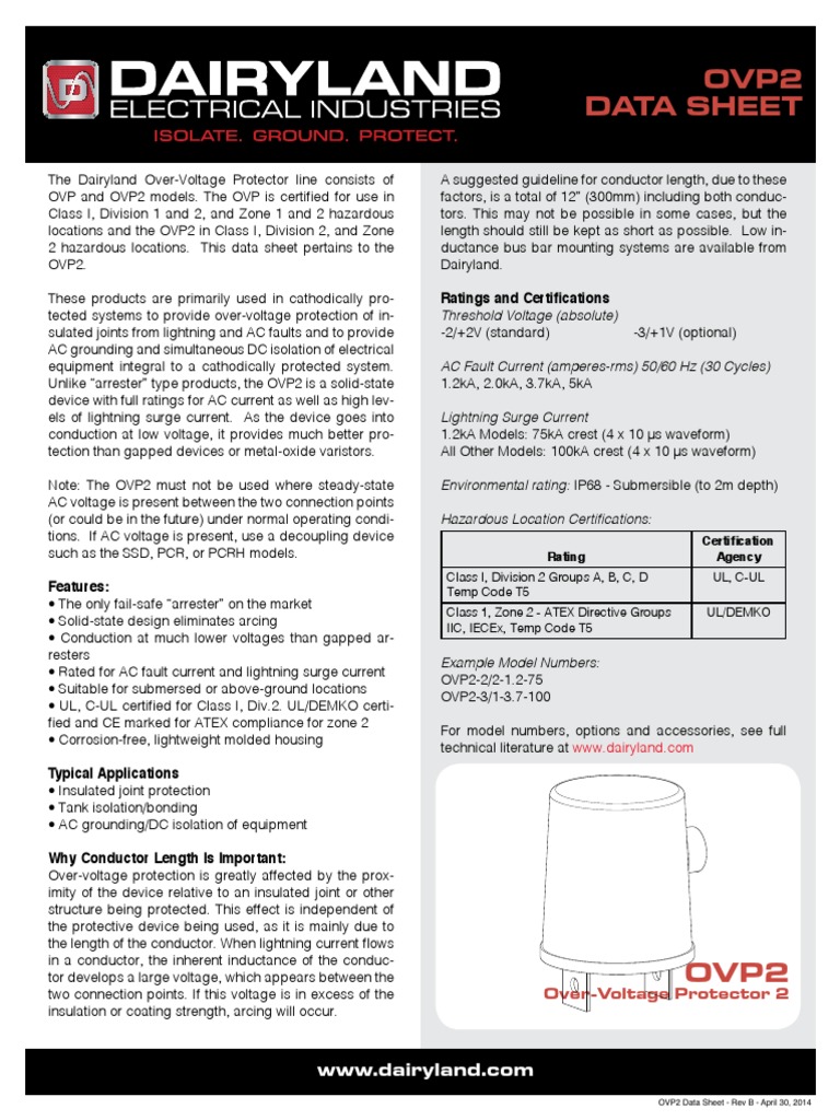 Ovp2 Datasheet | PDF | Alternating Current | Electrical Equipment