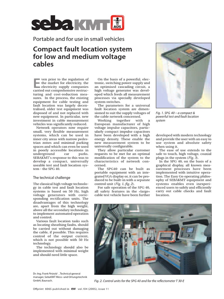 9 Compact Fault Location System | PDF | Insulator (Electricity) | Volt