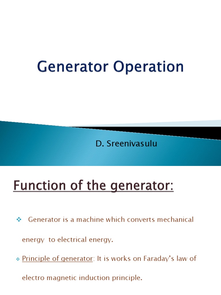 AC Generator PPT's | PDF