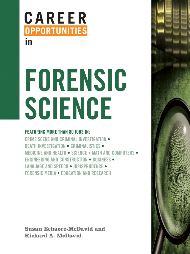 Career Opportunities in Forensic Science PDF | Download Free PDF ...